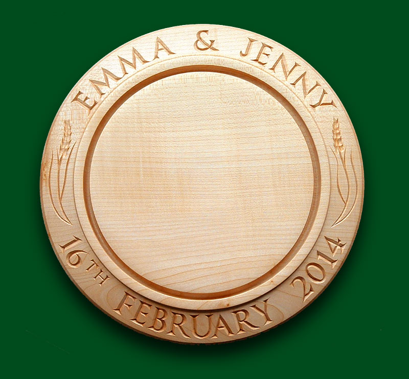 Personalised Breadboard for Weddings|The Woodcarver